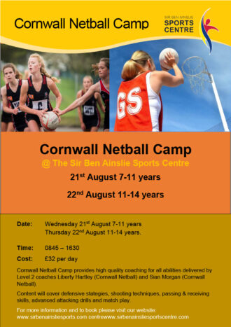 Netball Camps : Sir Ben Ainslie Sports Centre
